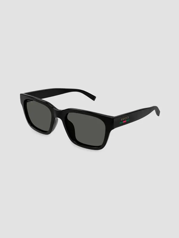Gucci Lines 55mm Squared Sunglasses - Black