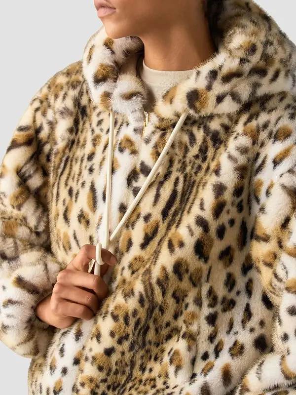 Moose Knuckles Eaton Cheetah-print Faux-fur Jacket