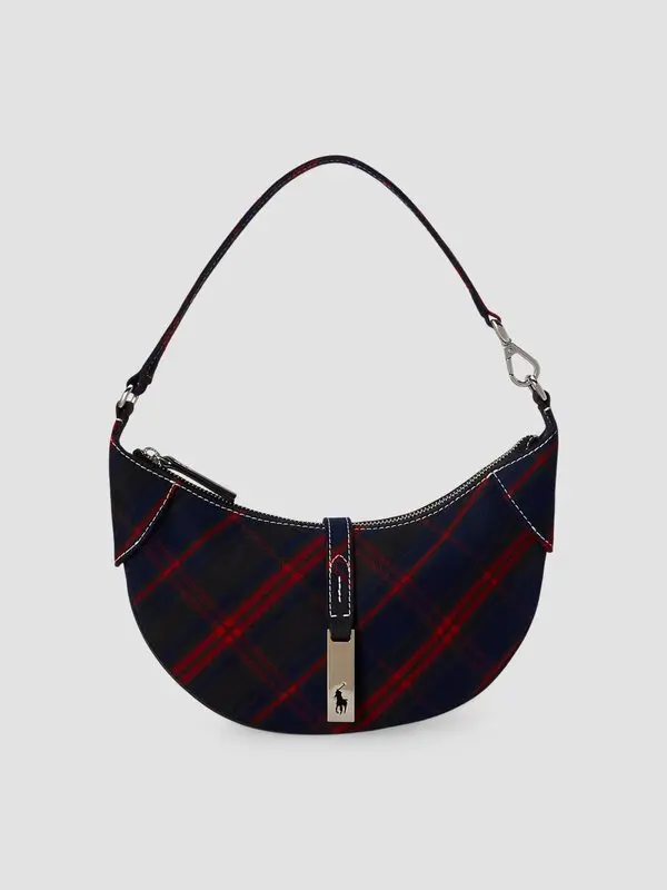 Polo Ralph Lauren Polo Id Mini Plaid Twill Shoulder Bag