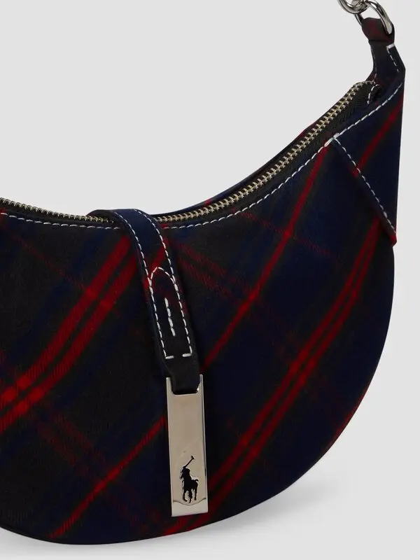 Polo Ralph Lauren Polo Id Mini Plaid Twill Shoulder Bag