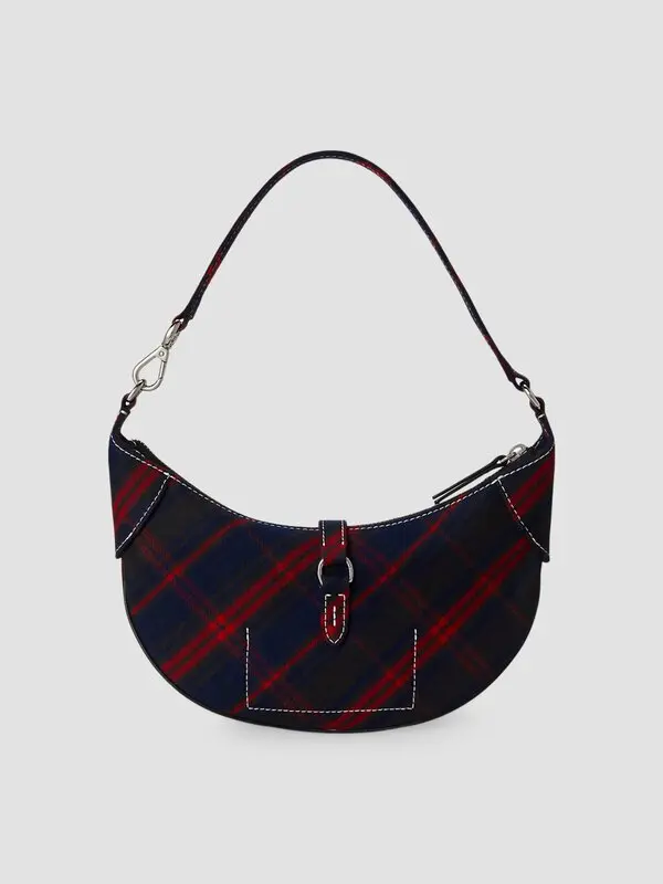 Polo Ralph Lauren Polo Id Mini Plaid Twill Shoulder Bag