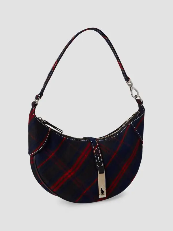 Polo Ralph Lauren Polo Id Mini Plaid Twill Shoulder Bag