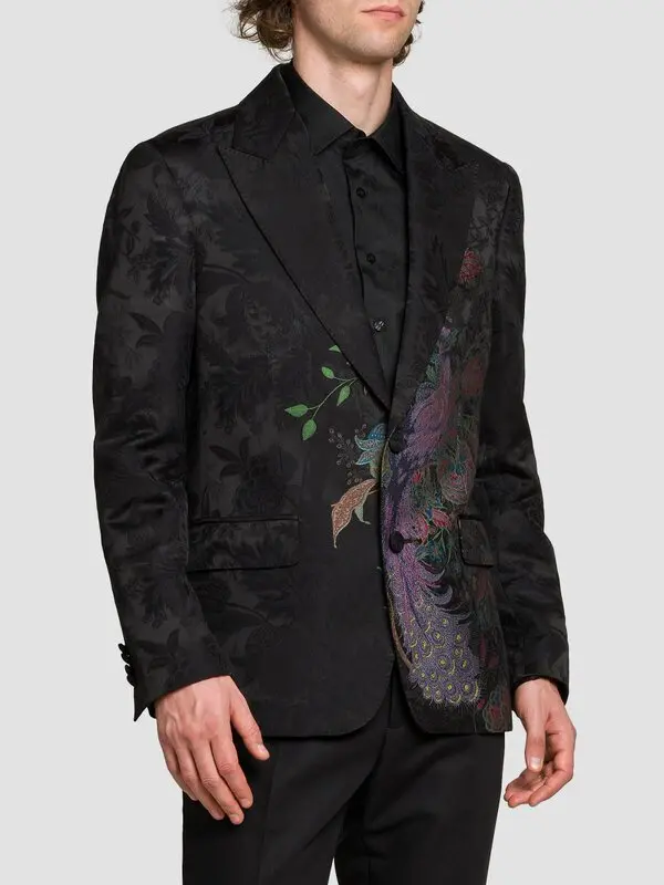 Etro Peacock Wool Blend Blazer