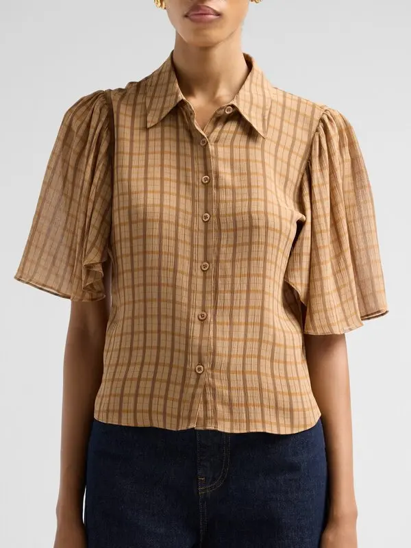 FRAME The Flutter Silk Shirt