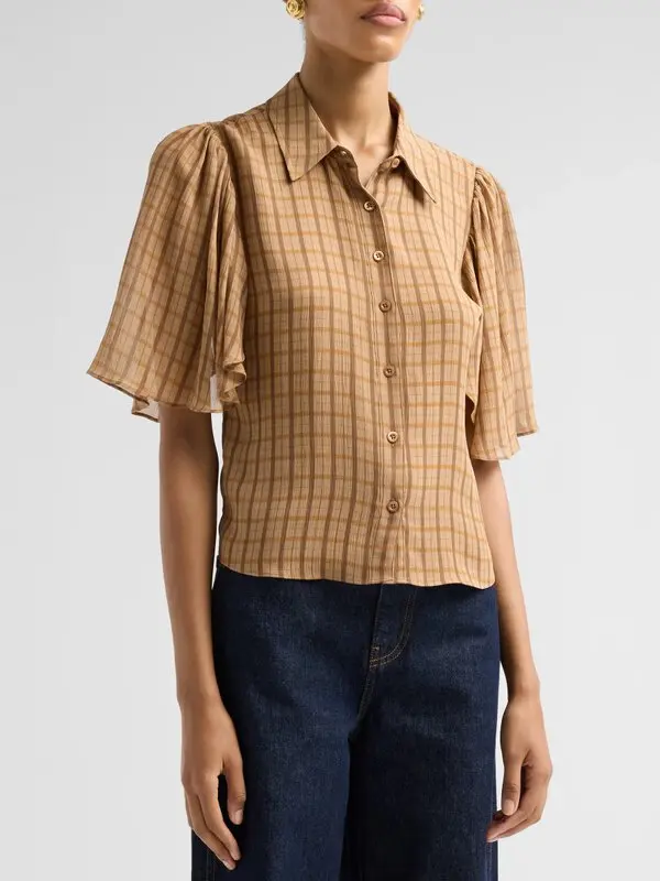 FRAME The Flutter Silk Shirt