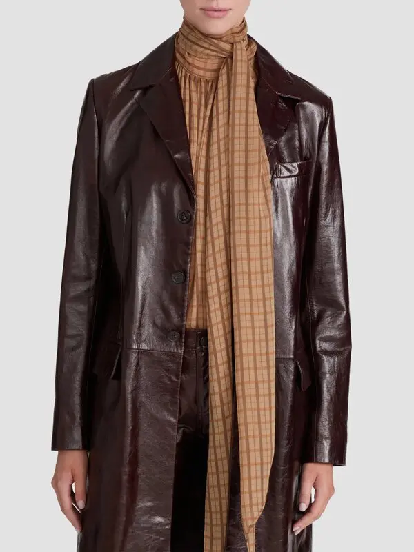 FRAME The Veda Leather Trench​ Coat