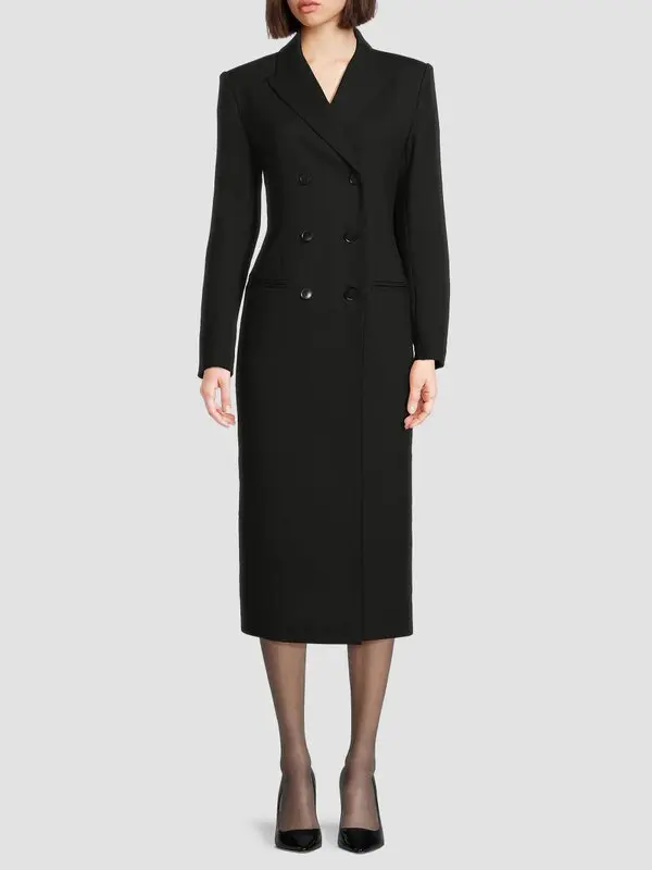 Rue Sophie Lorde Stretch-wool Double-breasted Coat