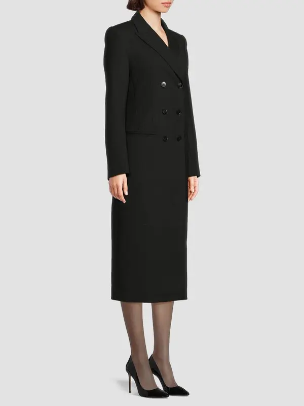 Rue Sophie Lorde Stretch-wool Double-breasted Coat