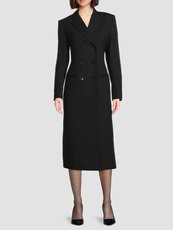 Rue Sophie Lorde Stretch-wool Double-breasted Coat