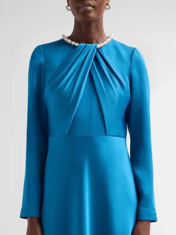 Rickie Freeman For Teri Jon Crepe Cocktail Midi Dress