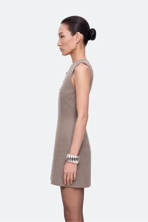 NOCTURNE Asymmetric Clasp Mini Dress
