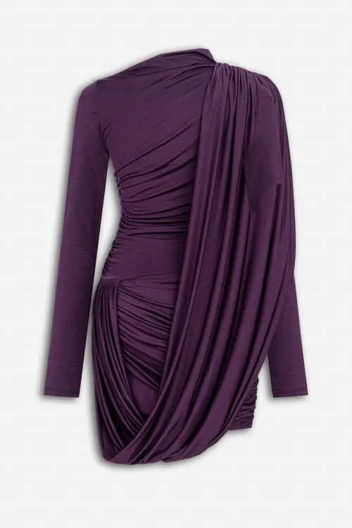 NOCTURNE Draped Mini Dress