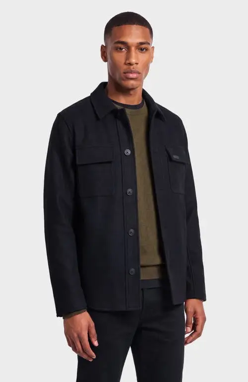 Rudsak Mackenzie Wool Shirt Jacket - Black