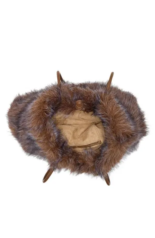 Dolce Vita Noor Faux Fur Tote - Multi