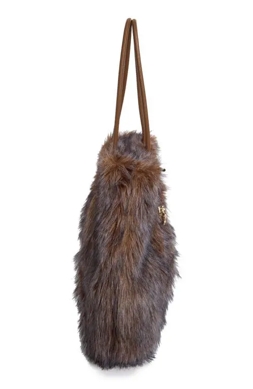Dolce Vita Noor Faux Fur Tote - Multi