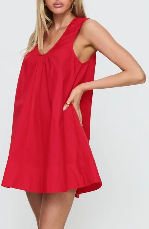 Princess Polly Eberta Ruched Babydoll Minidress