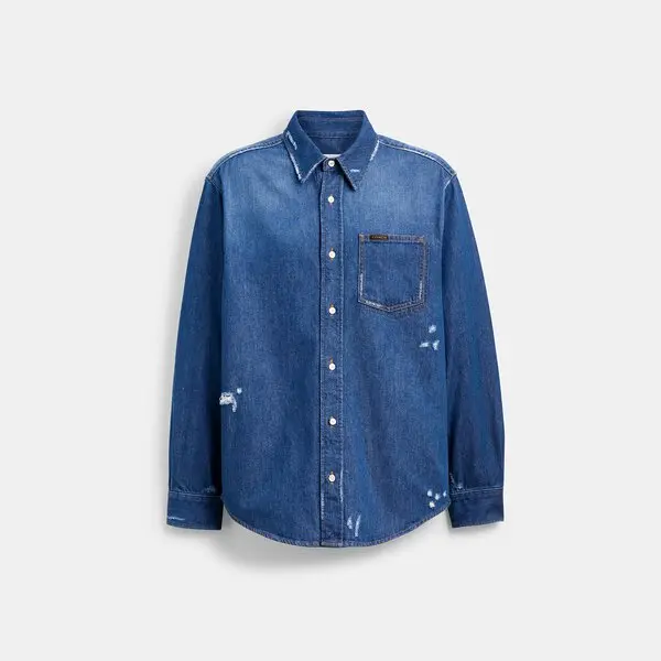 COACH Denim Shirt In Organic Cotton