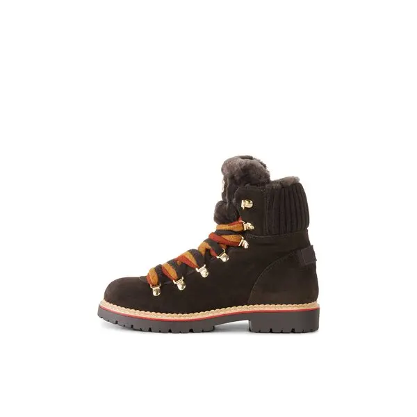 Bogner Andermatt Lace-up Boots With Spikes - Dark Brown