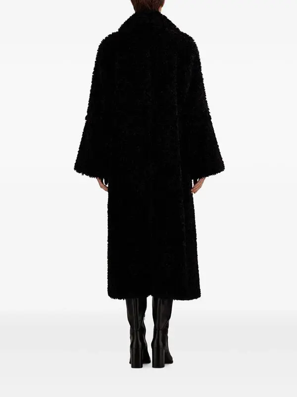 Herno Long Faux Fur Coat With Curly Effect