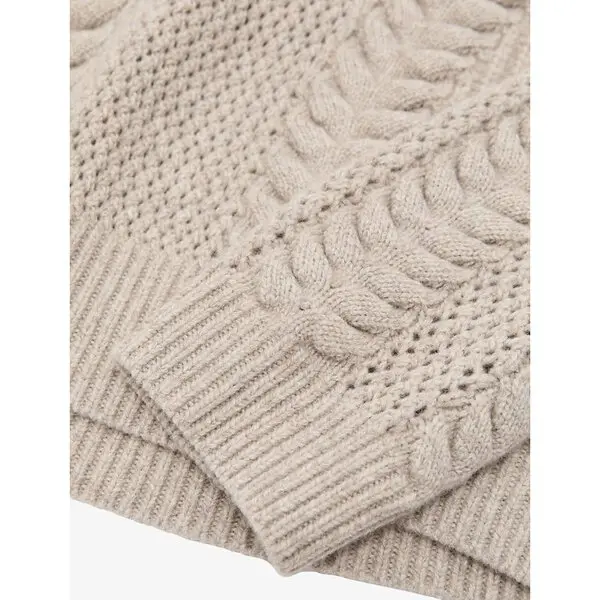 REISS Cable-knit Wool Jumper