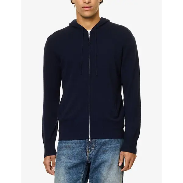 Soft Goat Zip-up Cashmere Hoody