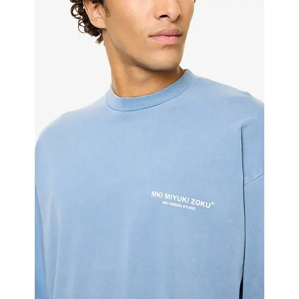 MKI MIYUKI ZOKU Design Studio Long-sleeve Cotton T-shirt