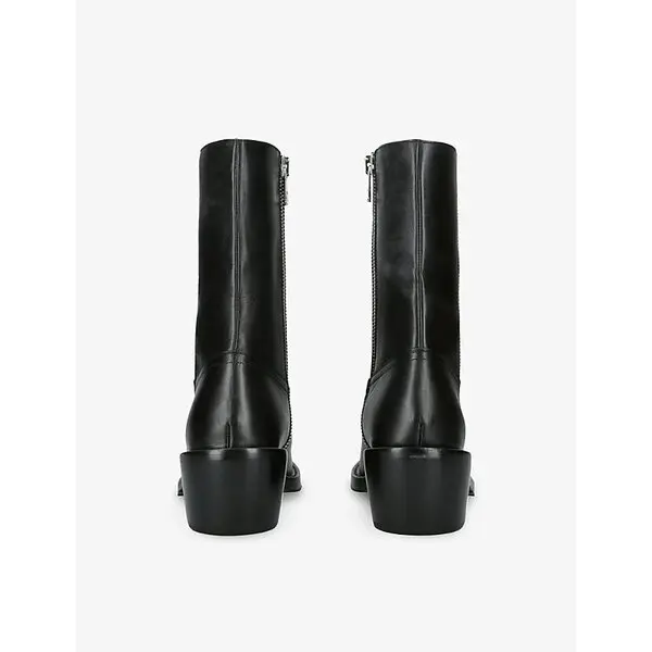 Dries Van Noten Sleek Leather Ankle Boots