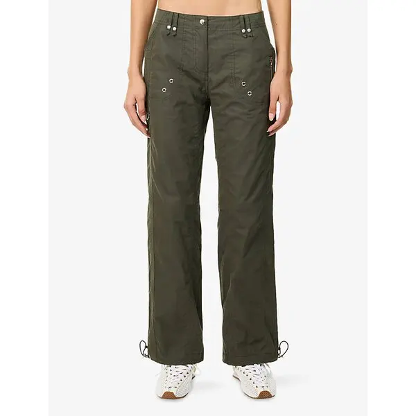 PEACHY DEN Heather Cosy Cotton-blend Cargo Trousers