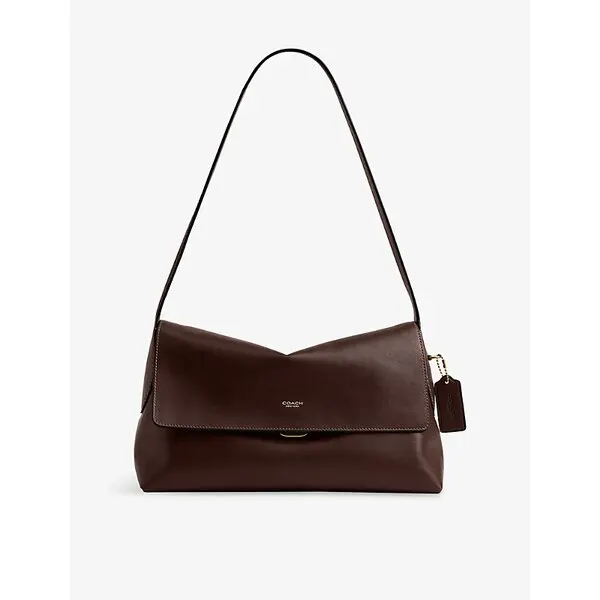 COACH Chelsea 30 Leather Shoulder Bag - Maple