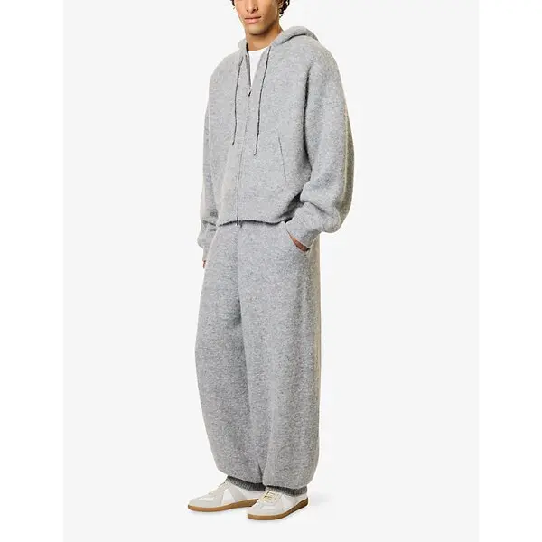 SEVENTH Alpaca Wool-blend Knit Cuff Trousers