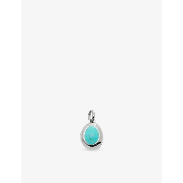 Monica Vinader December Birthstone Sterling And Turquoise Locket