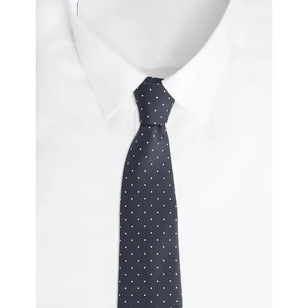 Dunhill Polka Dot Screen-printed Silk Tie