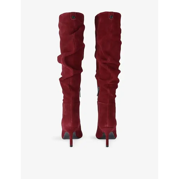 Carvela Spirit Slouch Suede Heeled Knee-high Boots