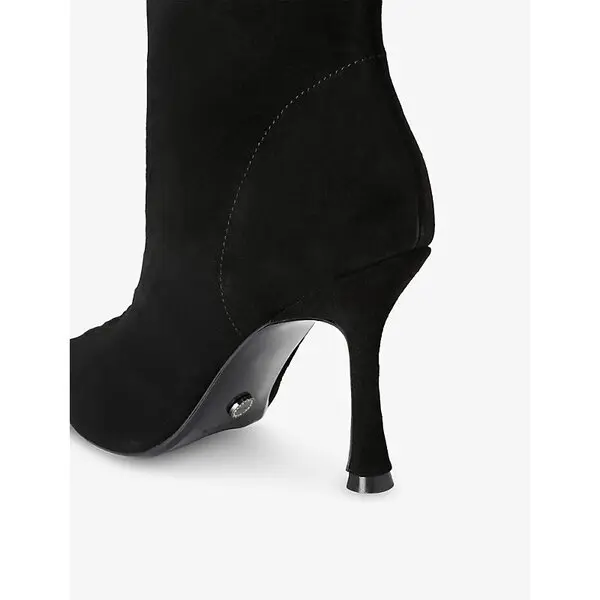 Carvela Leoni Lace-up Suede Heeled Ankle Boots