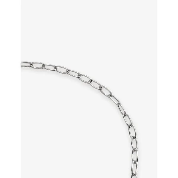 Monica Vinader Oval Link Slim Sterling Chain Necklace