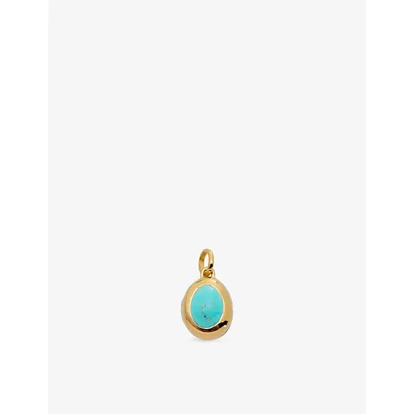 Monica Vinader December Birthstone 18ct Vermeil-plated Sterling Silver Locket