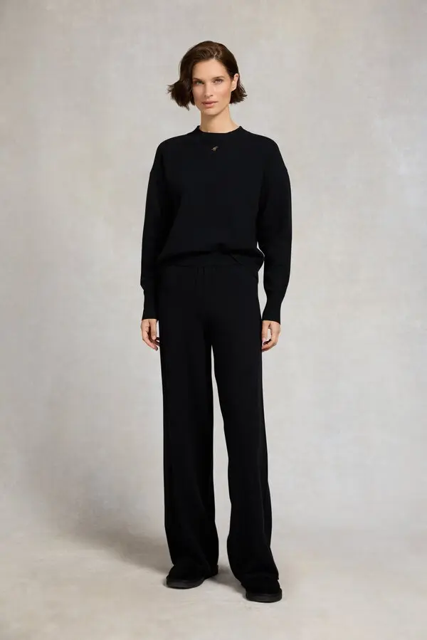 Holland Cooper Maria Knitted Wide Leg Pant 's