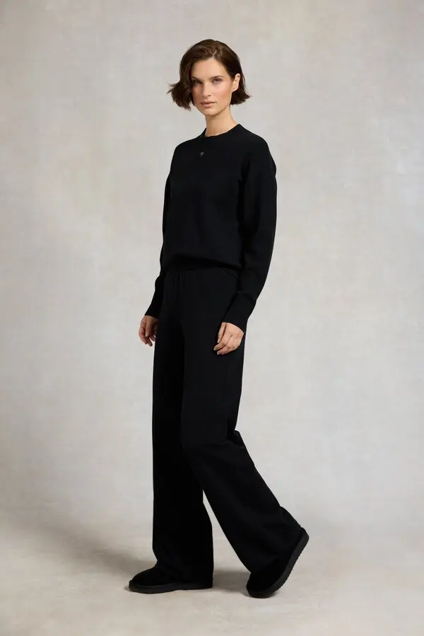 Holland Cooper Maria Knitted Wide Leg Pant 's