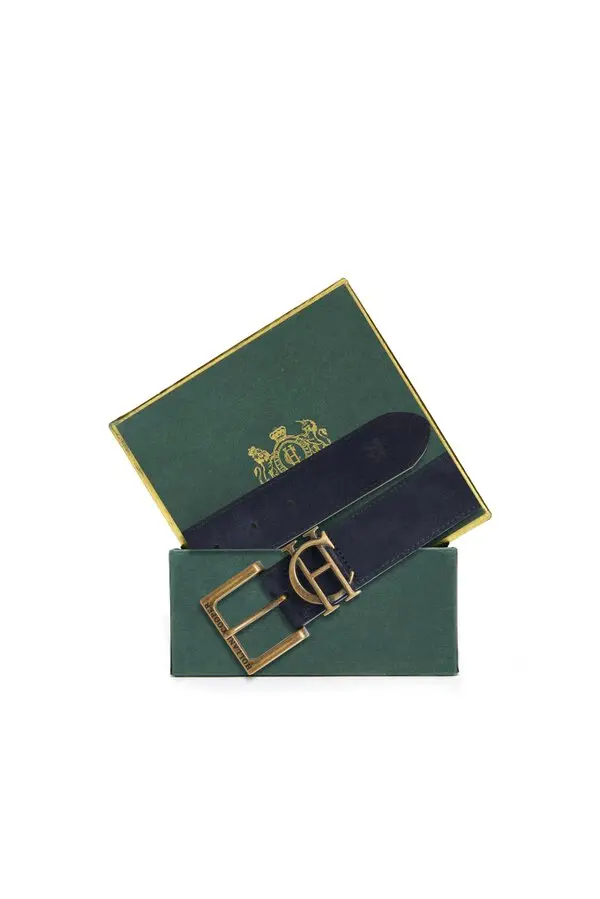 Holland Cooper S Classic Belt Suede 's - Navy