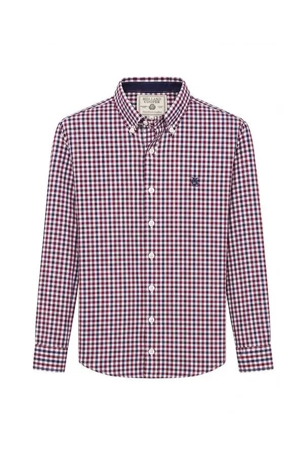 Holland Cooper S Classic Fit Brushed Cotton Shirt Portland Check 's
