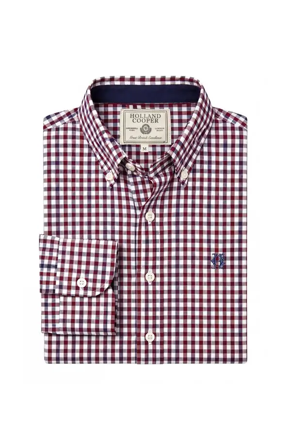 Holland Cooper S Classic Fit Brushed Cotton Shirt Portland Check 's
