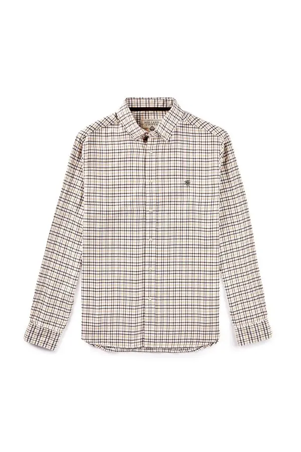 Holland Cooper S Classic Fit Brushed Cotton Shirt Cheltenham Check 's