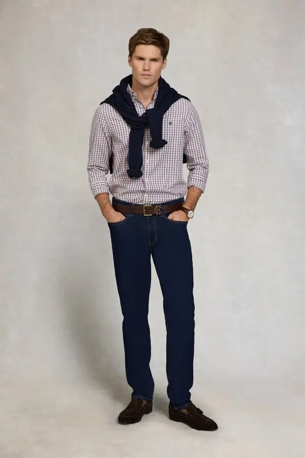 Holland Cooper S Classic Fit Button Down Shirt Cotswold Check 's