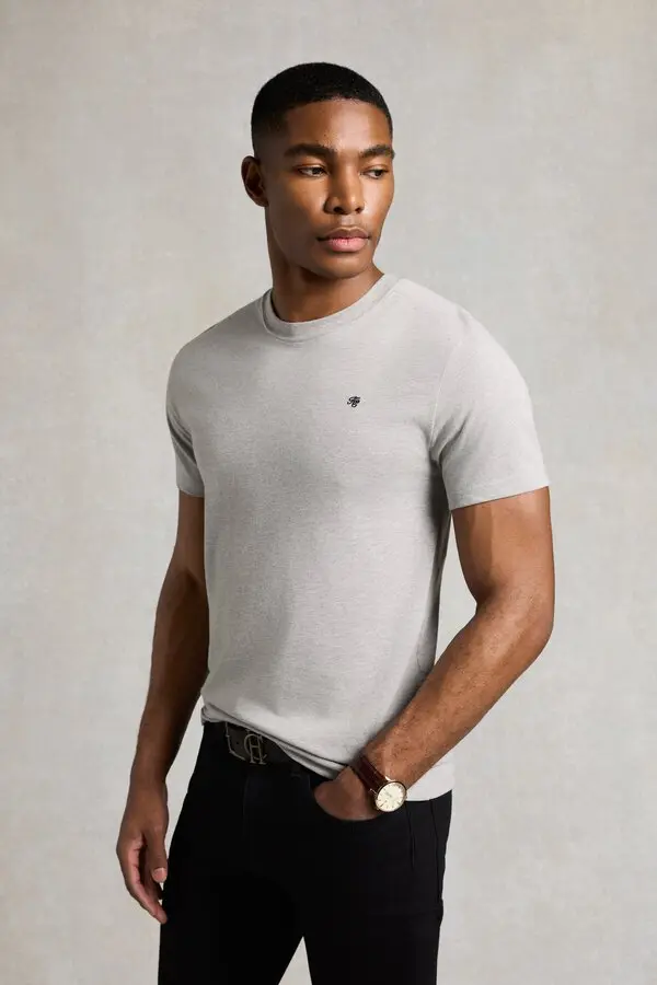 Holland Cooper Crew Neck T-shirt Marl