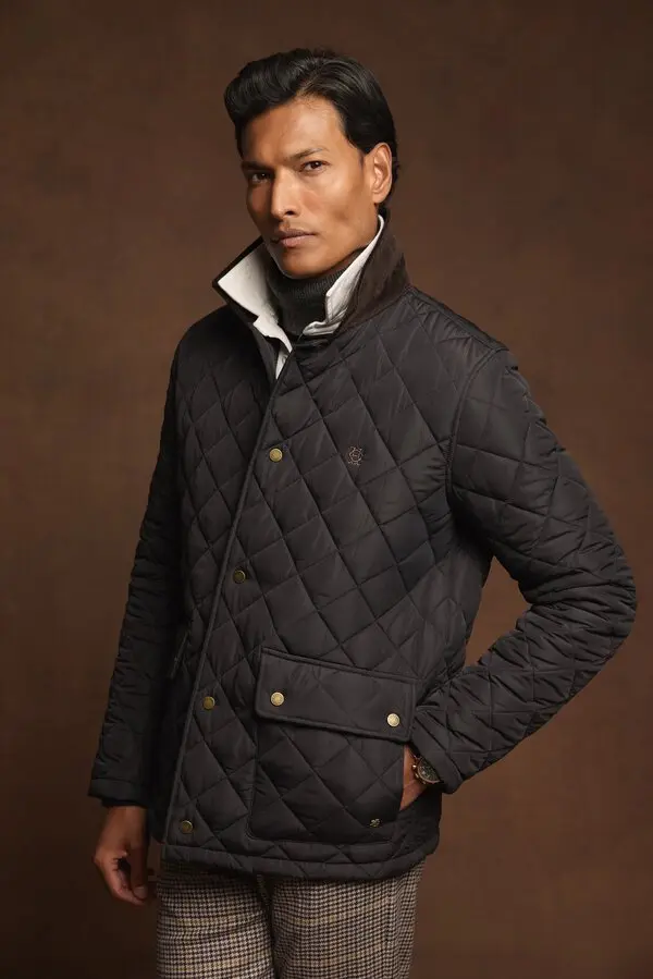 Holland Cooper S Country Quilted Jacket 's - Black