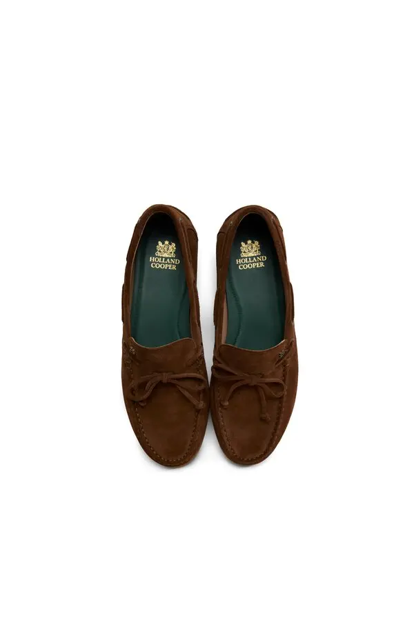 Holland Cooper Deck Shoe - Cognac