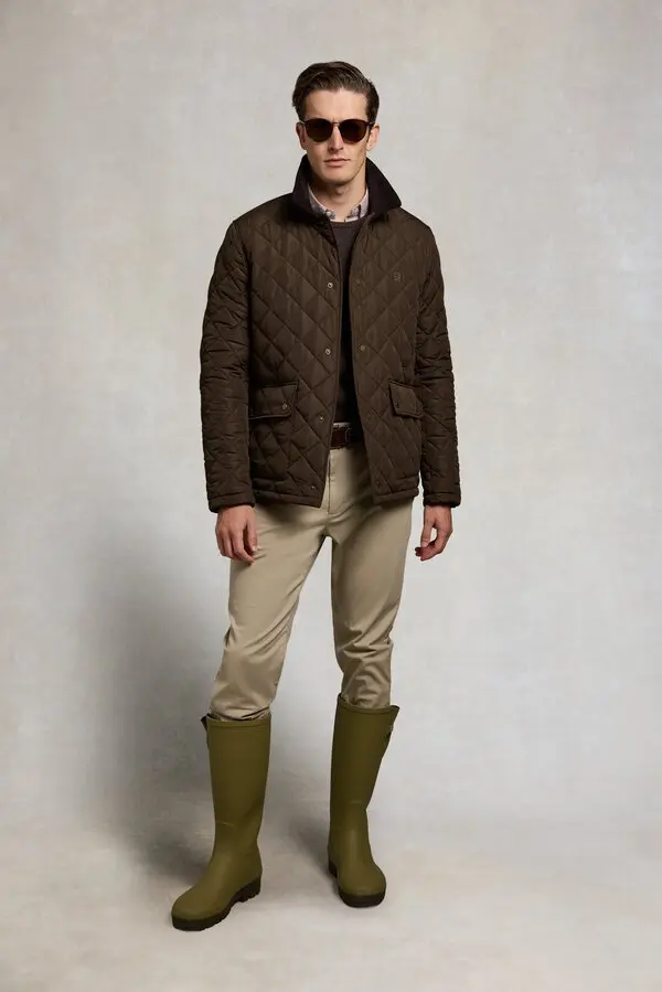 Holland Cooper S Country Quilted Jacket Olive 's