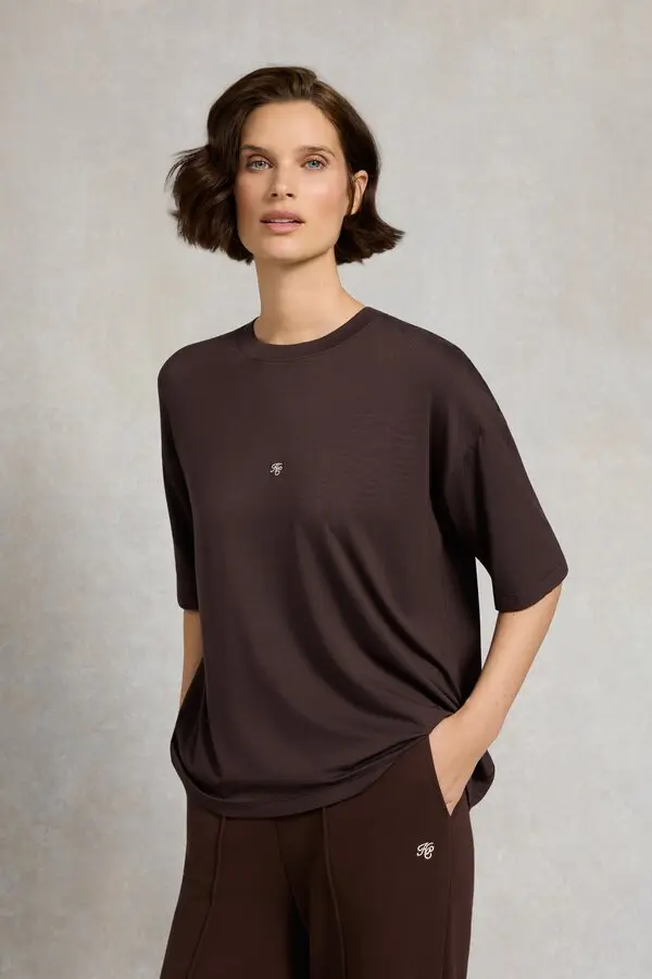 Holland Cooper Oversized Monogram Tee 's