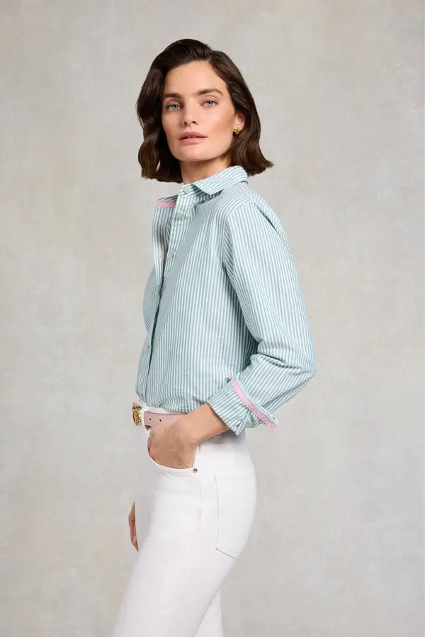 Holland Cooper Oxford Shirt Light Stripe 's