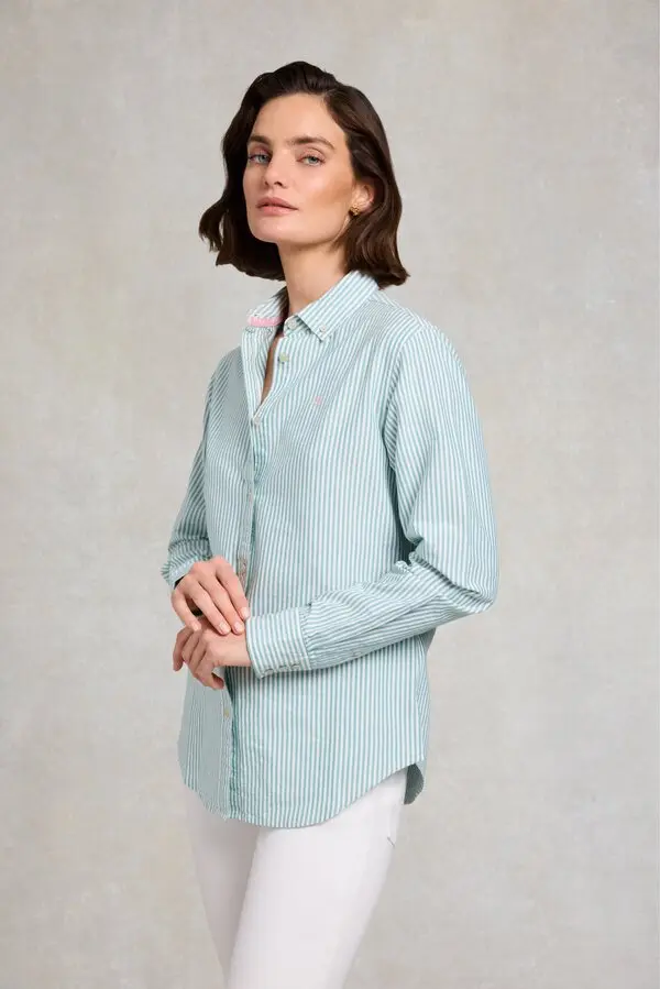 Holland Cooper Oxford Shirt Light Stripe 's